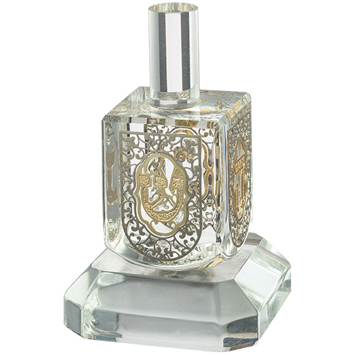 Crystal Dreidel 11 cm With Metal Plaque- N.g.h.sham – D&D Judaica